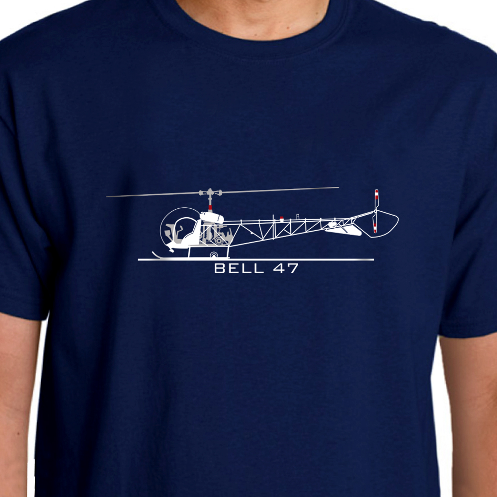 Aeroclassic Bell 47 Helicopter T-Shirt – Big Cat Retail